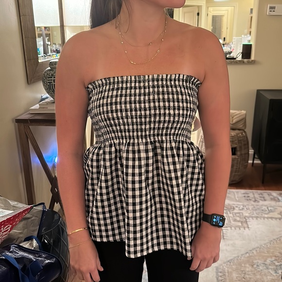 The Impeccable Pig | Tops | Nwt The Impeccable Pig Strapless Black And ...